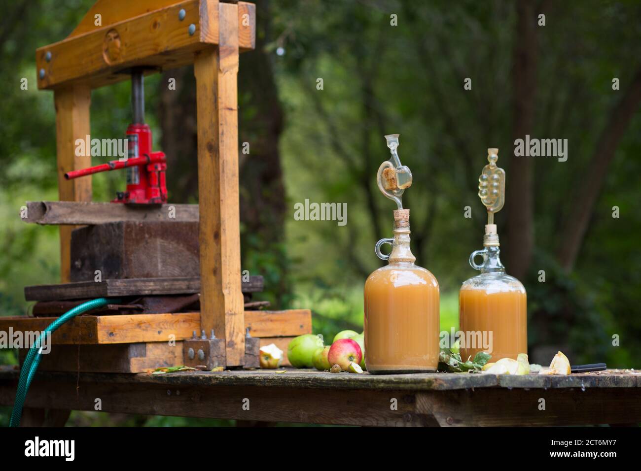 Traditional Cider made by hand Stock Photo - Alamy