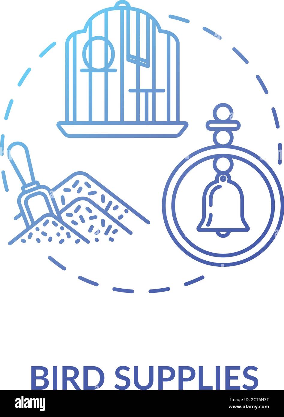 Bird supplies concept icon Stock Vector Image & Art - Alamy