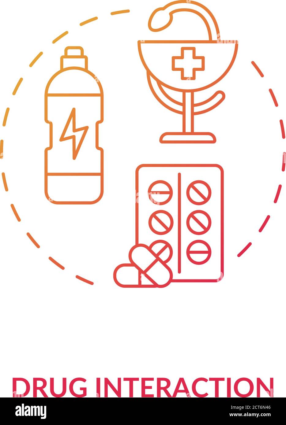 Drug interaction Stock Vector Images - Alamy