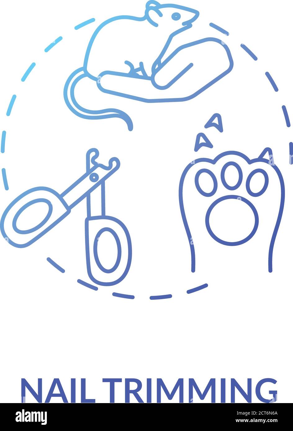 Nail trimming concept icon Stock Vector Image & Art - Alamy