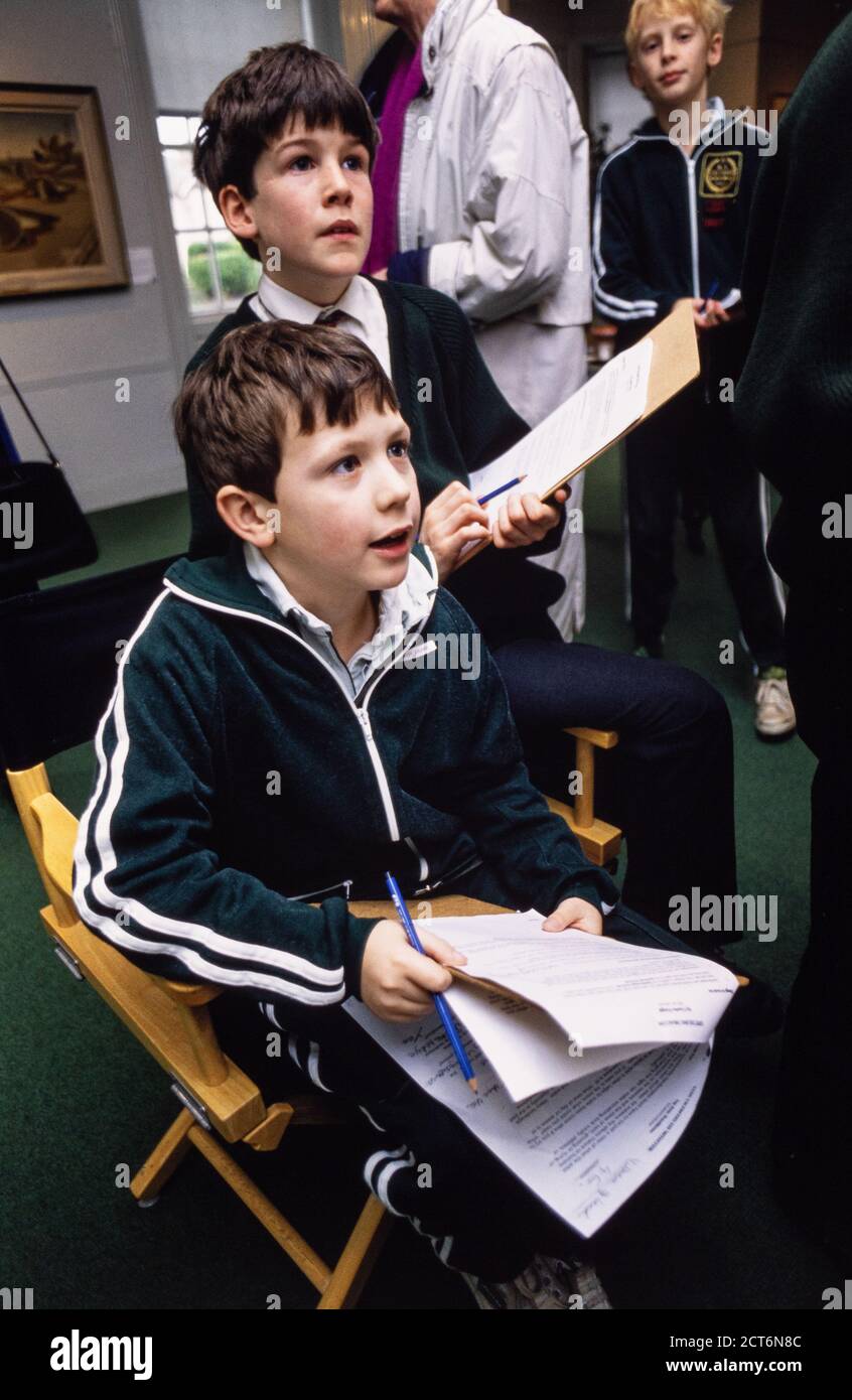 A school party from a local school on an educational visit to the ...