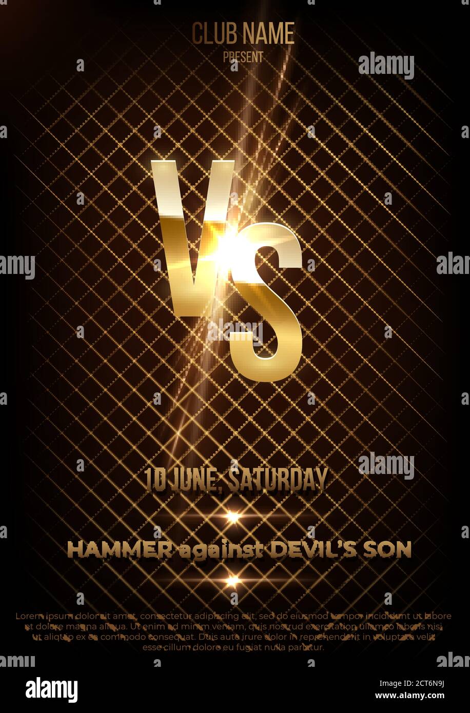 MMA, wrestling, boxing fight poster. Battle vector banner concept ...