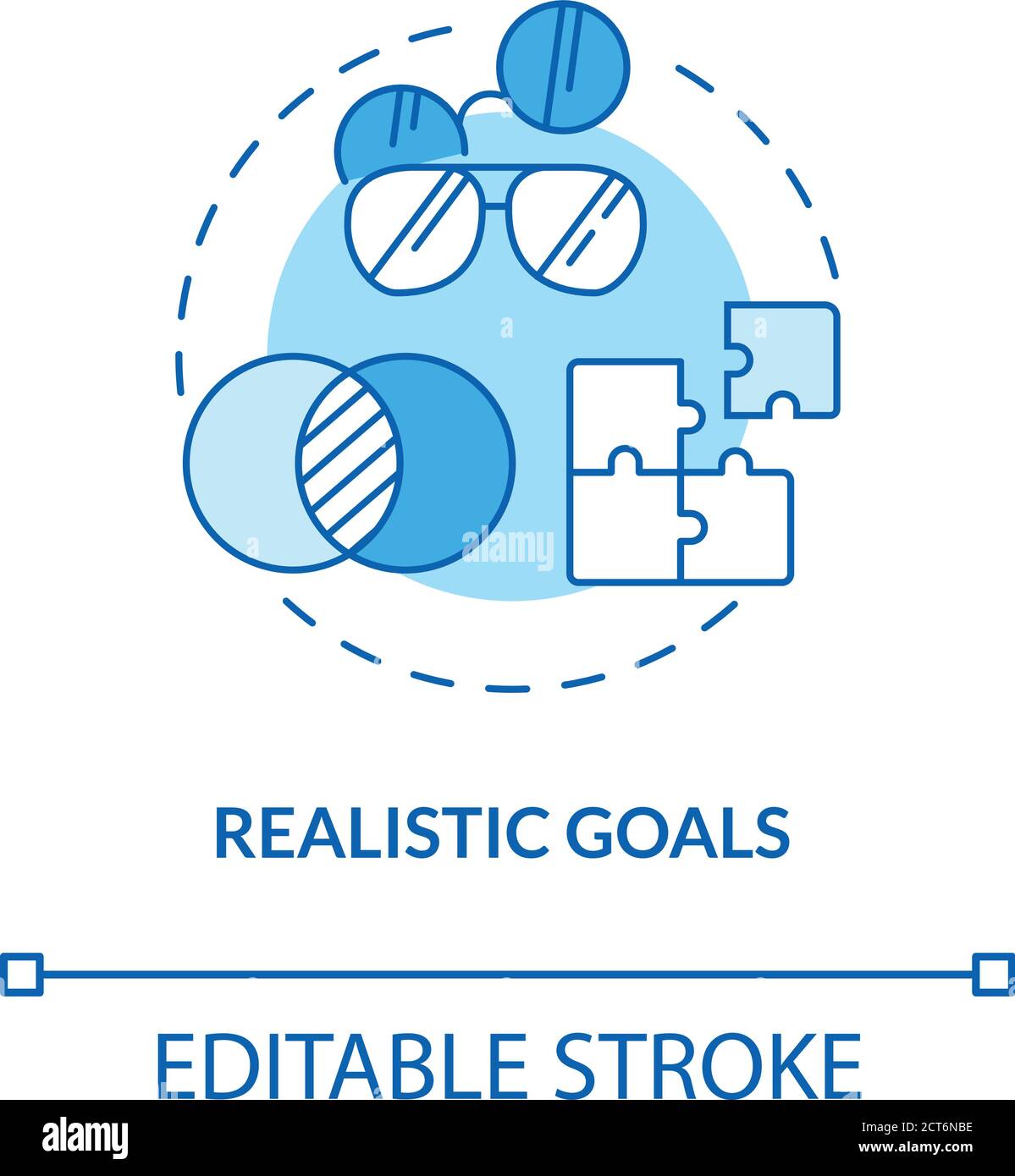 Realistic goals concept icon Stock Vector Image & Art - Alamy