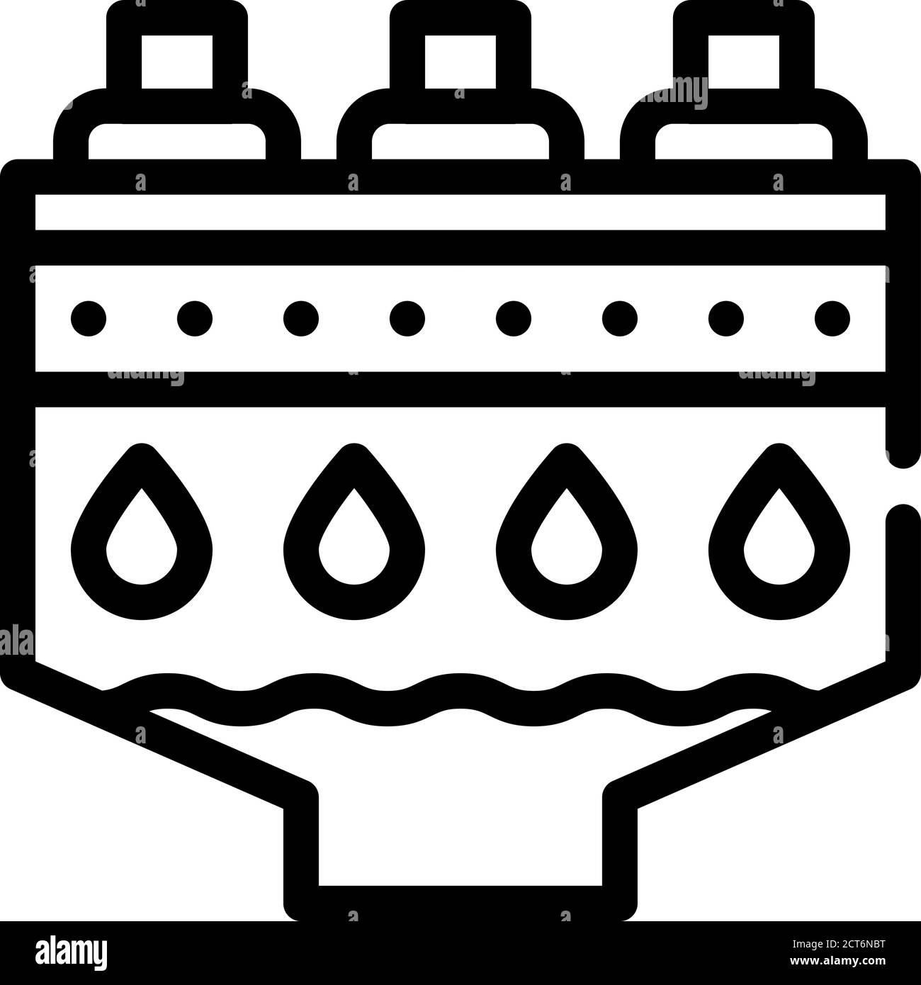 filtration machine line icon vector symbol illustration Stock Vector ...