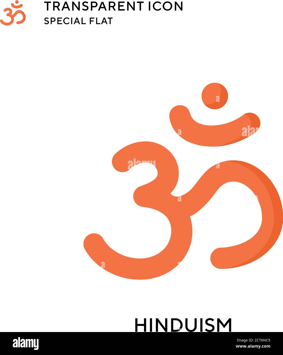 Hinduism vector icon. Flat style illustration. EPS 10 vector Stock ...