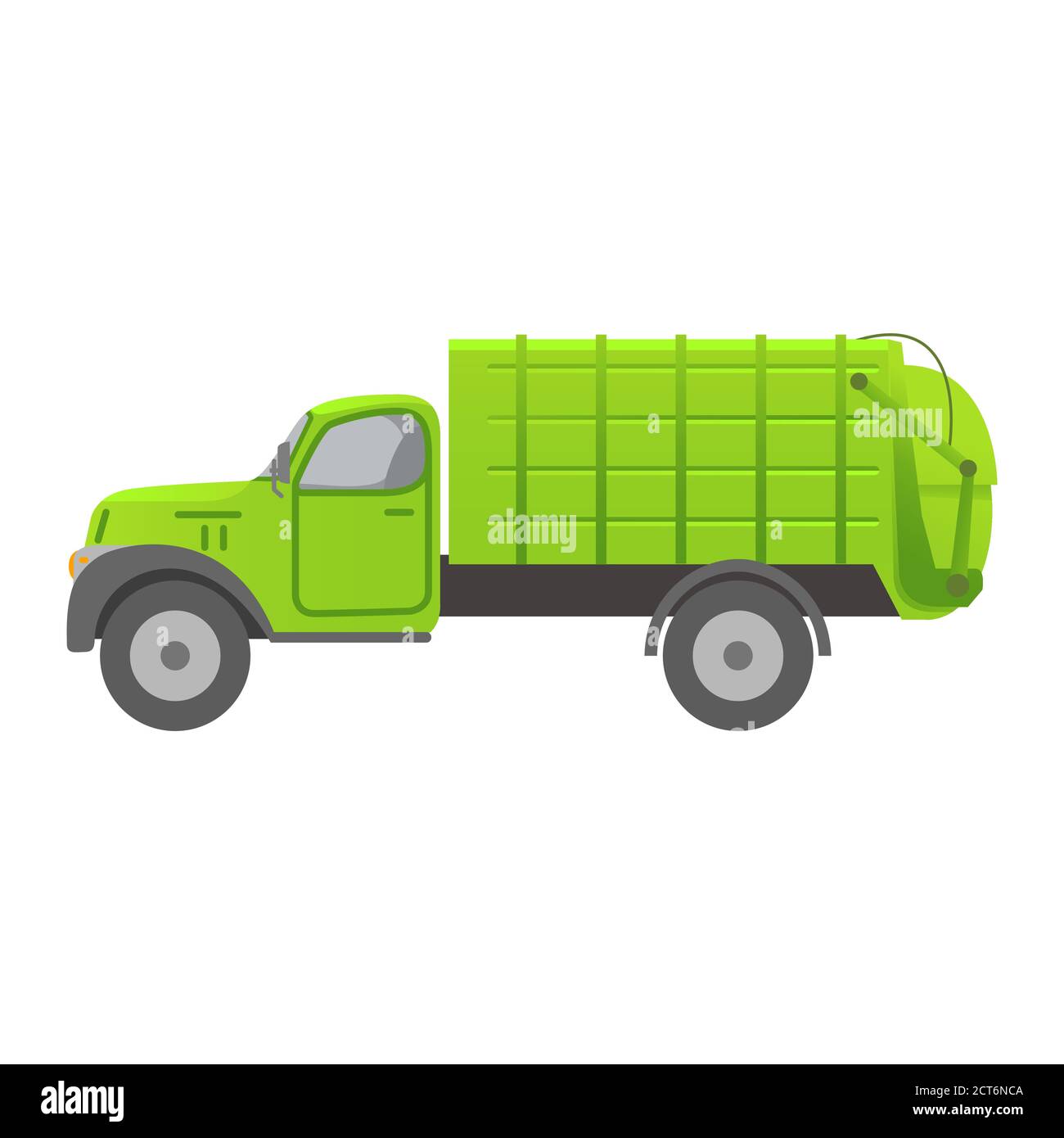 Garbage truck. Garbage recycling and utilization equipment Stock Vector ...