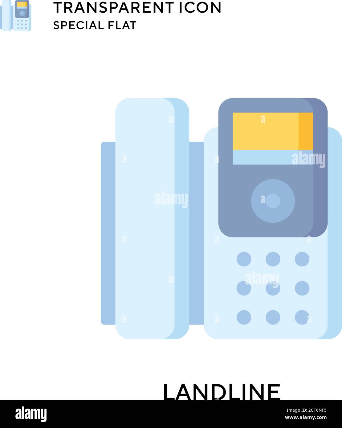 Businesswoman using landline phone Stock Vector Images - Alamy