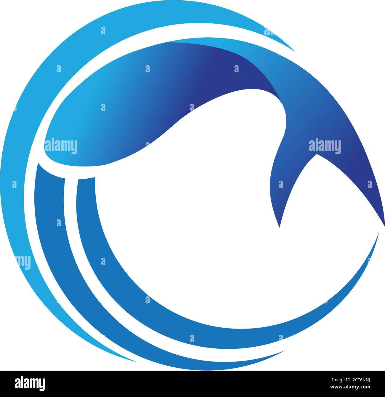 blue fish and ocean wave Stock Vector Image & Art - Alamy