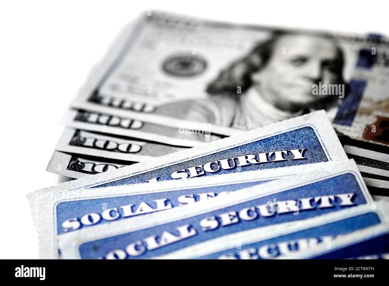 Social Security Cards for identification and retirment USA with cash ...