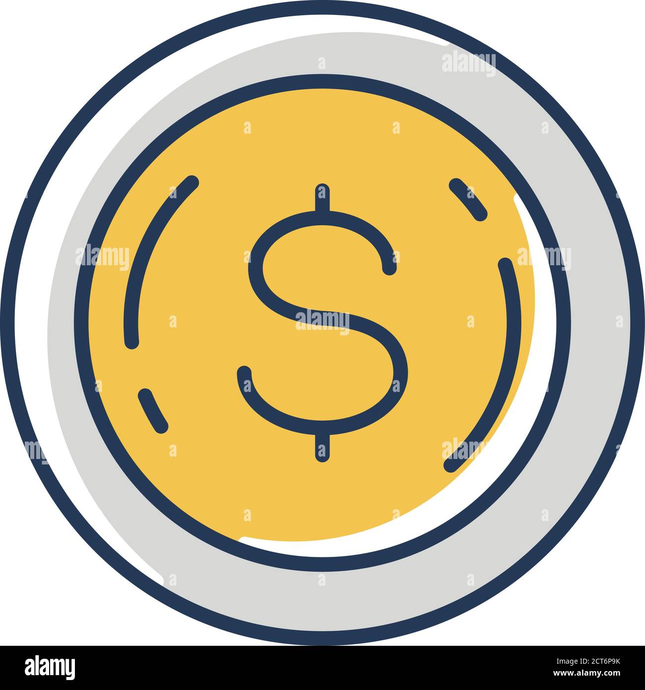 Commemorative coin RGB color icon Stock Vector Image & Art - Alamy