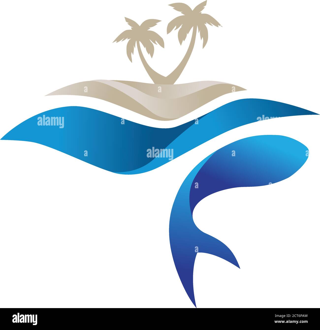 blue fish and ocean wave Stock Vector Image & Art - Alamy
