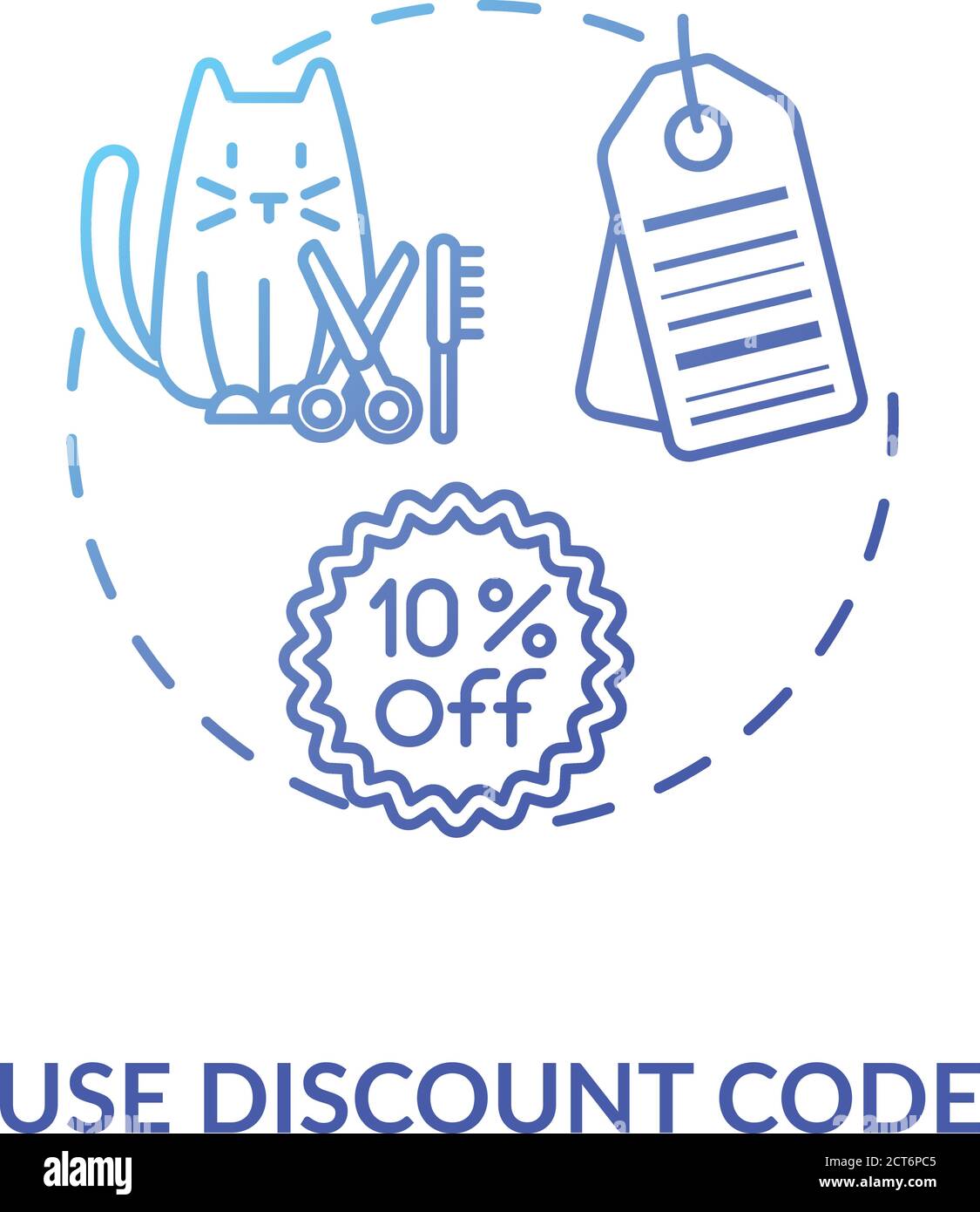 Use discount code concept icon Stock Vector Image & Art - Alamy