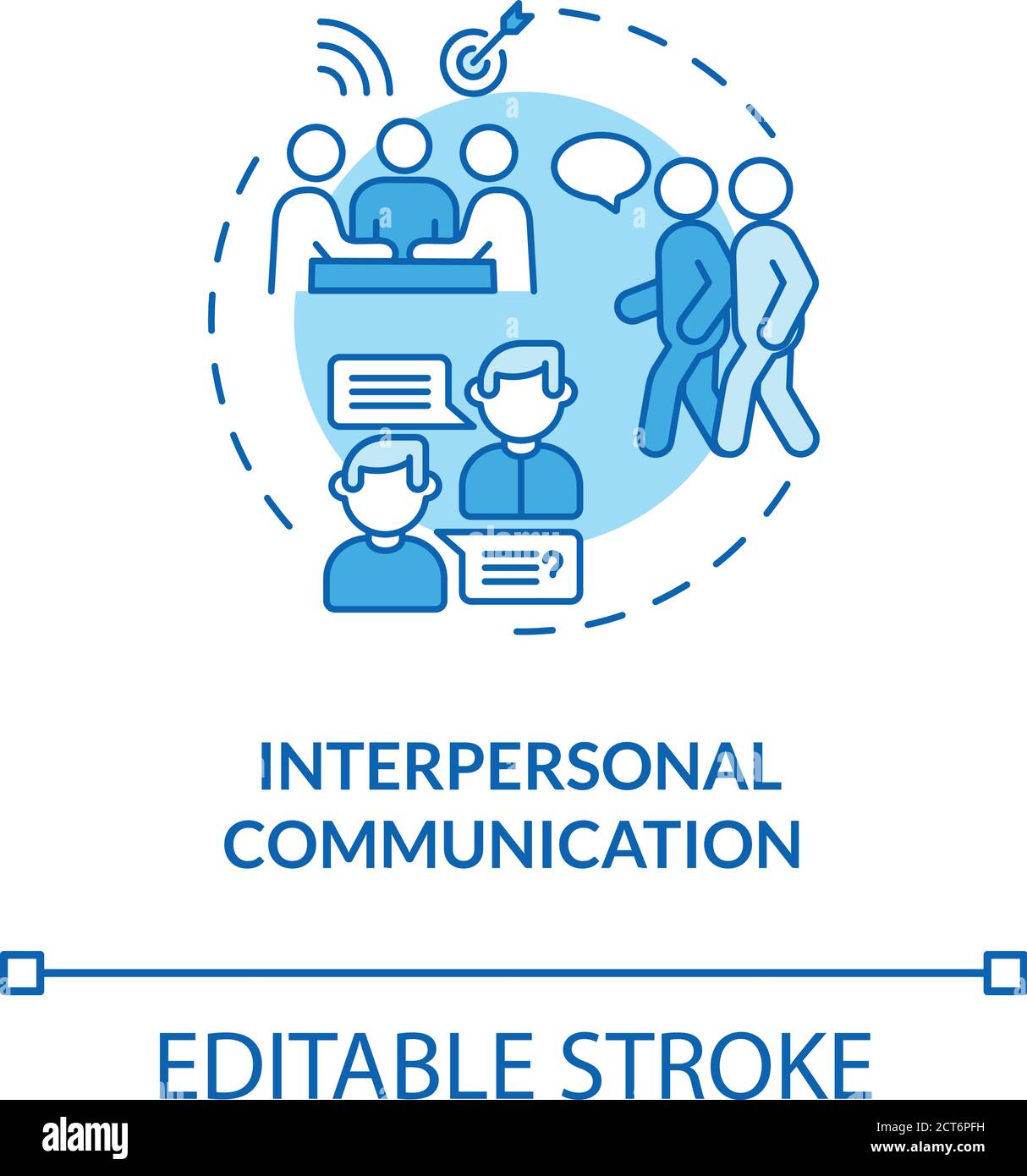 Interpersonal communication concept icon Stock Vector Image & Art - Alamy