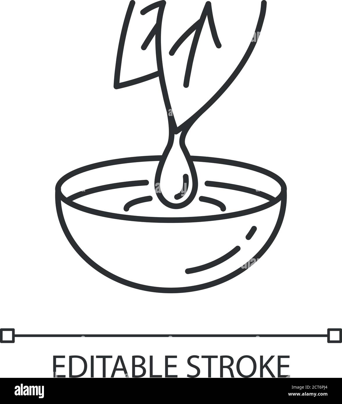 Herbal extract linear icon Stock Vector Image & Art - Alamy