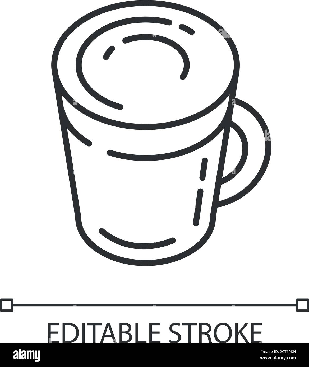 Latte linear icon Stock Vector Image & Art - Alamy