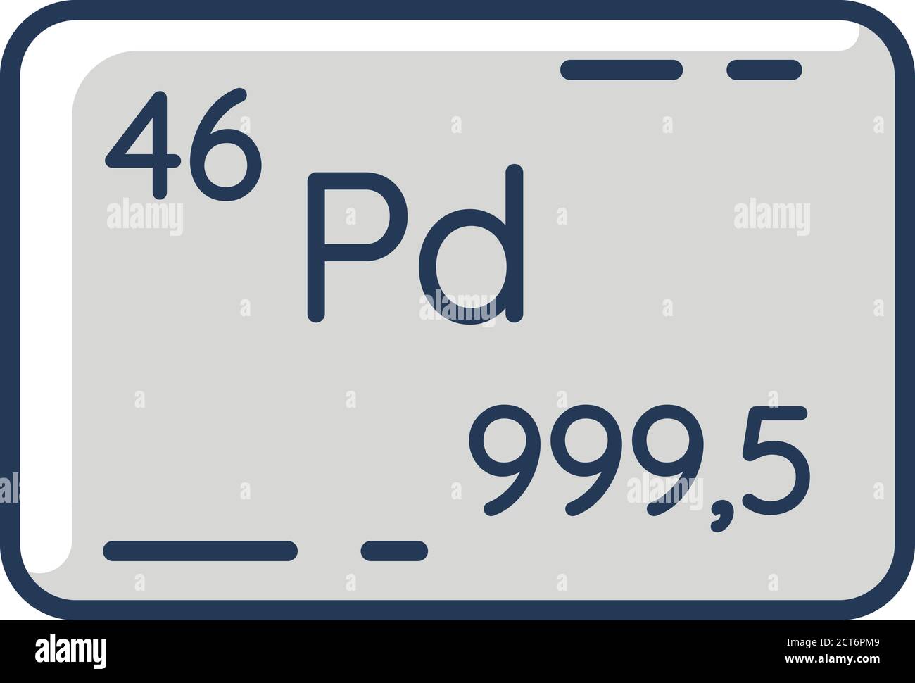 Palladium RGB color icon Stock Vector Image & Art - Alamy