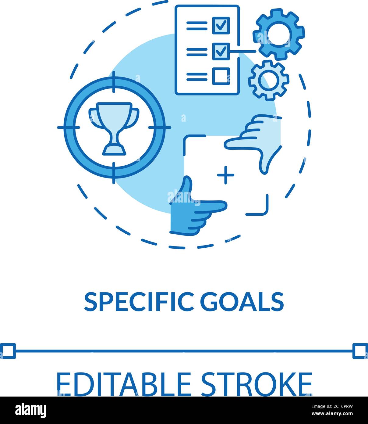 Specific goals concept icon Stock Vector Image & Art - Alamy