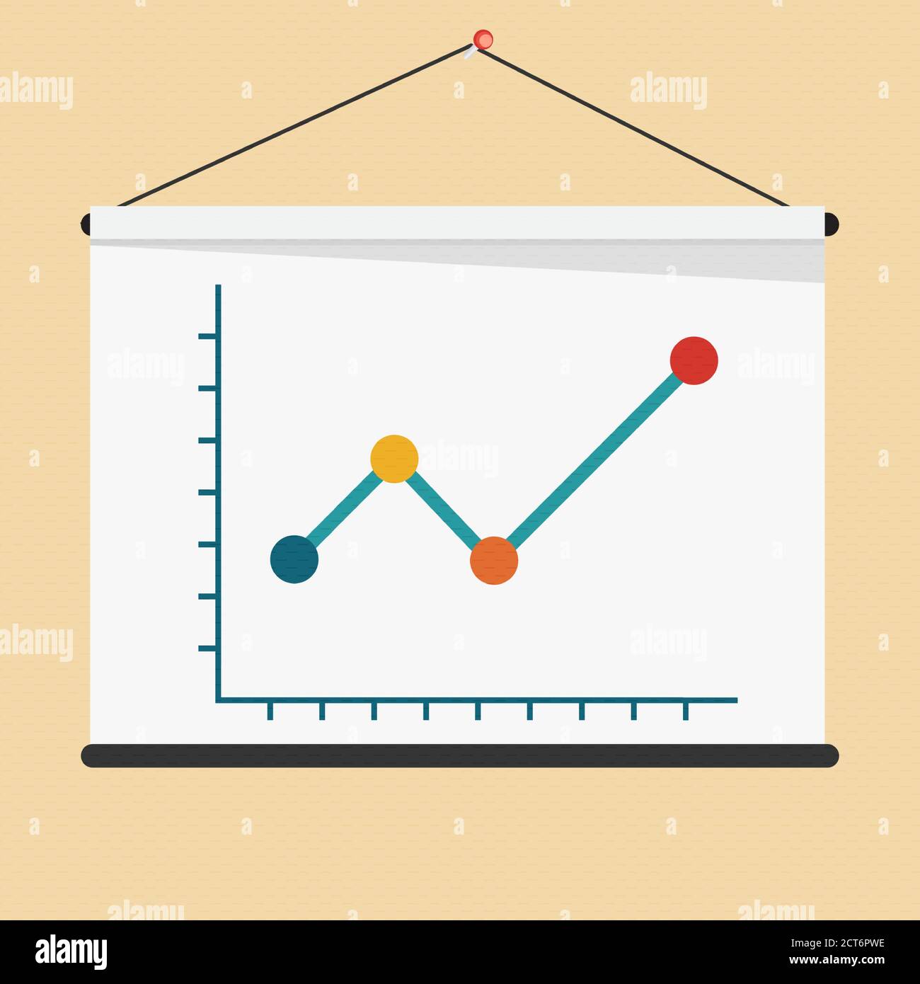 Growing business graph. Profit concept.Vector Illustration Stock Vector ...
