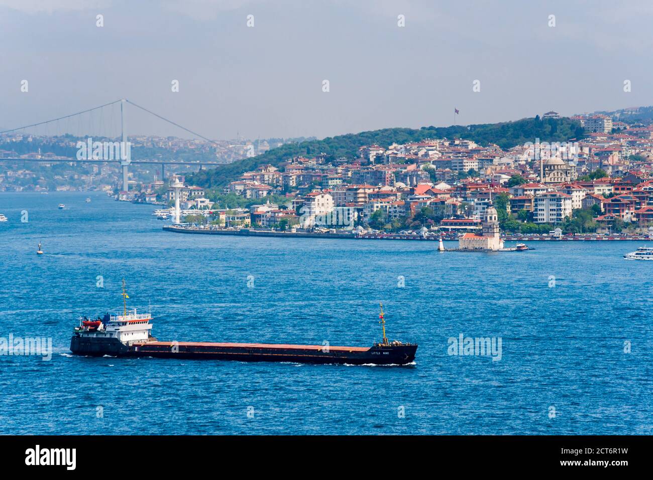 Asian side of Istanbul across the Bosphorus Strait seen from The ...