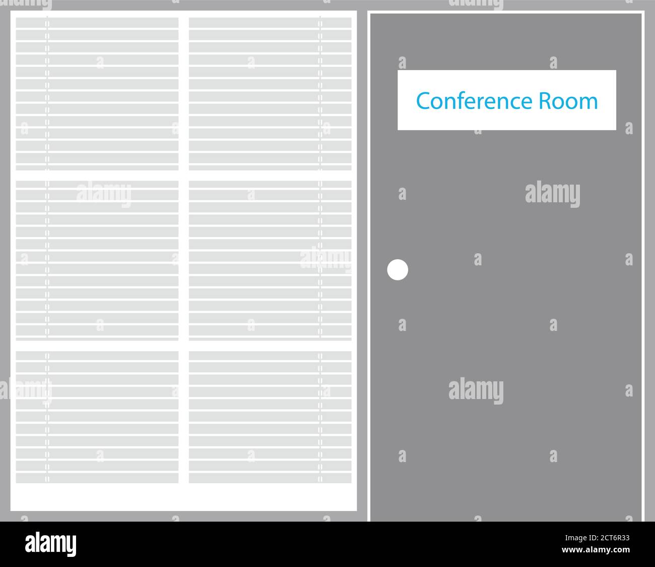 Conference Room Icon. Flat Color Design. Vector Illustration Stock ...