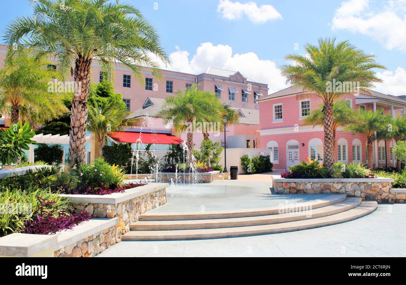 Architecture and street scene in Nassau, Bahamas Stock Photo - Alamy