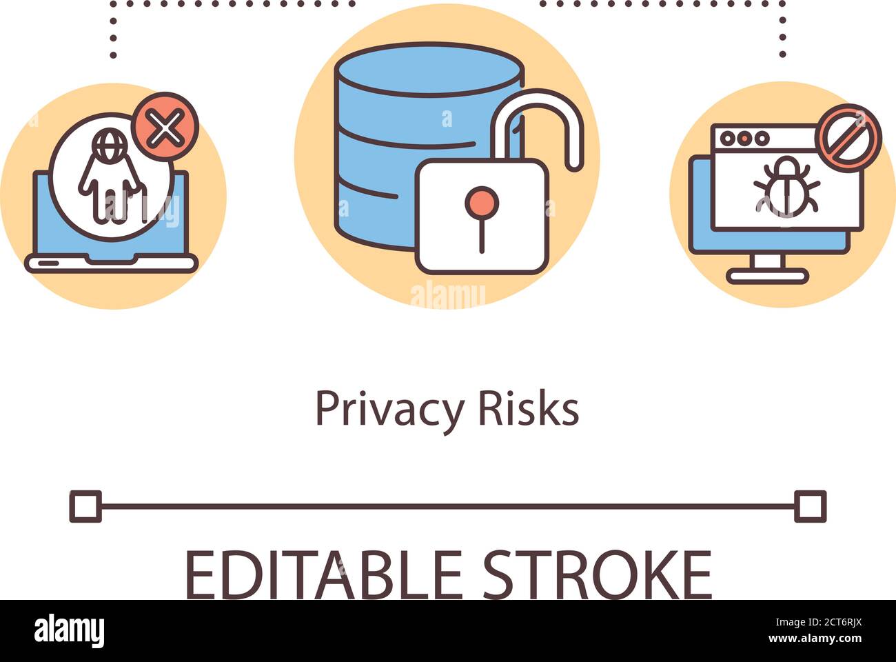 Privacy risks concept icon Stock Vector Image & Art - Alamy