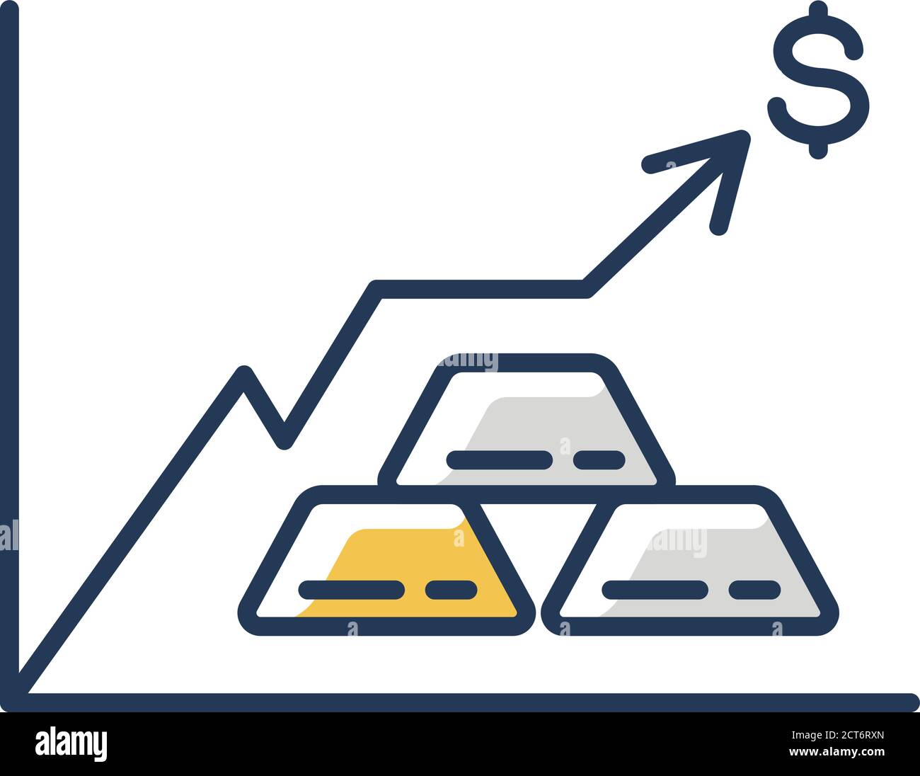 Gold price chart precious metals hi-res stock photography and images ...
