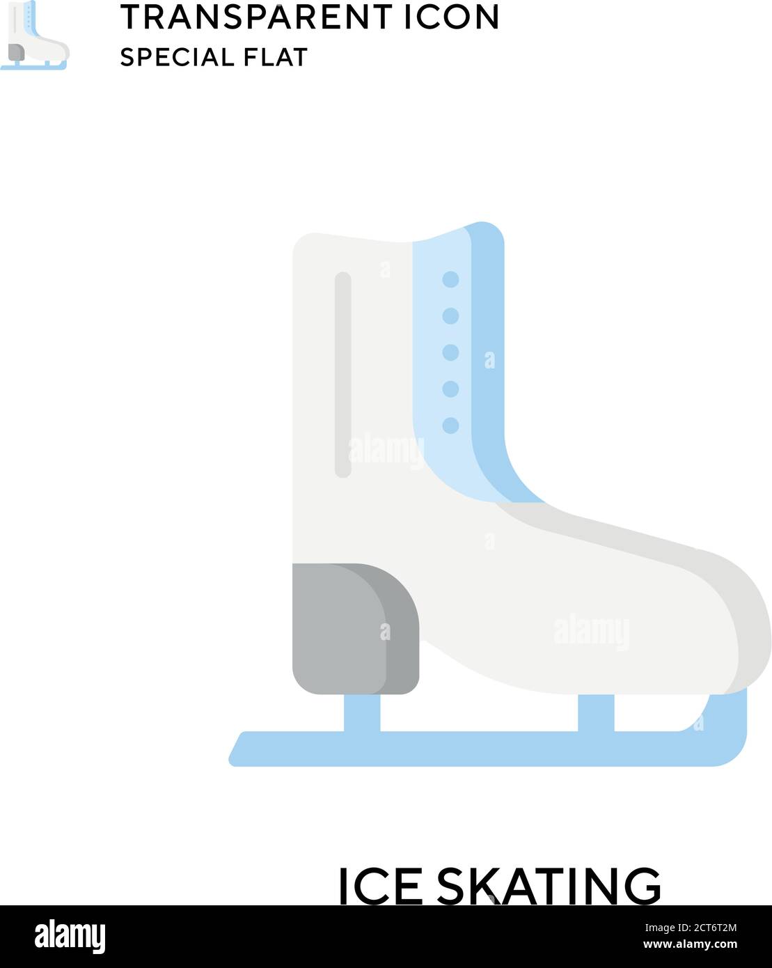 Ice skating vector icon. Flat style illustration. EPS 10 vector Stock ...