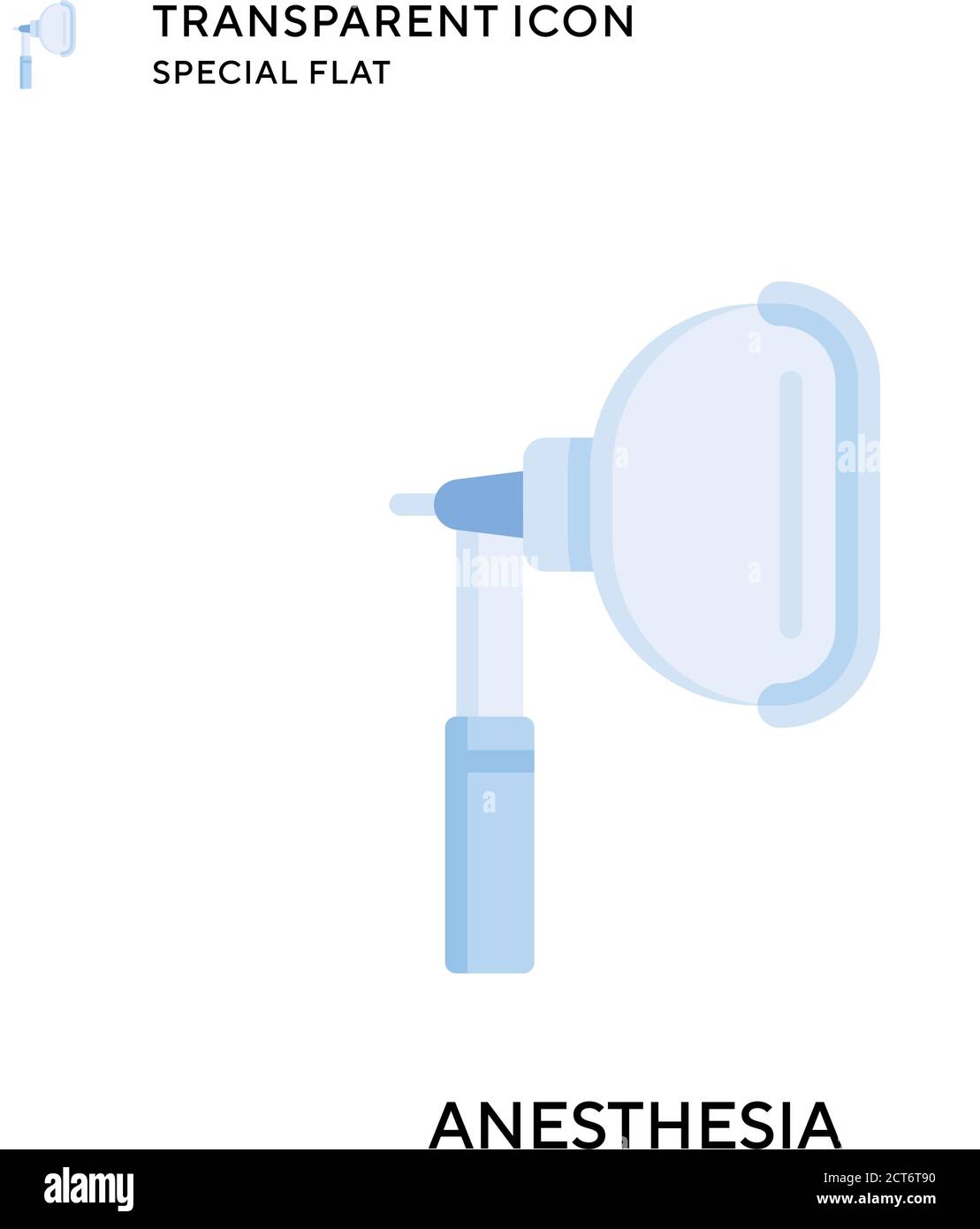 Anesthesia vector icon. Flat style illustration. EPS 10 vector Stock ...
