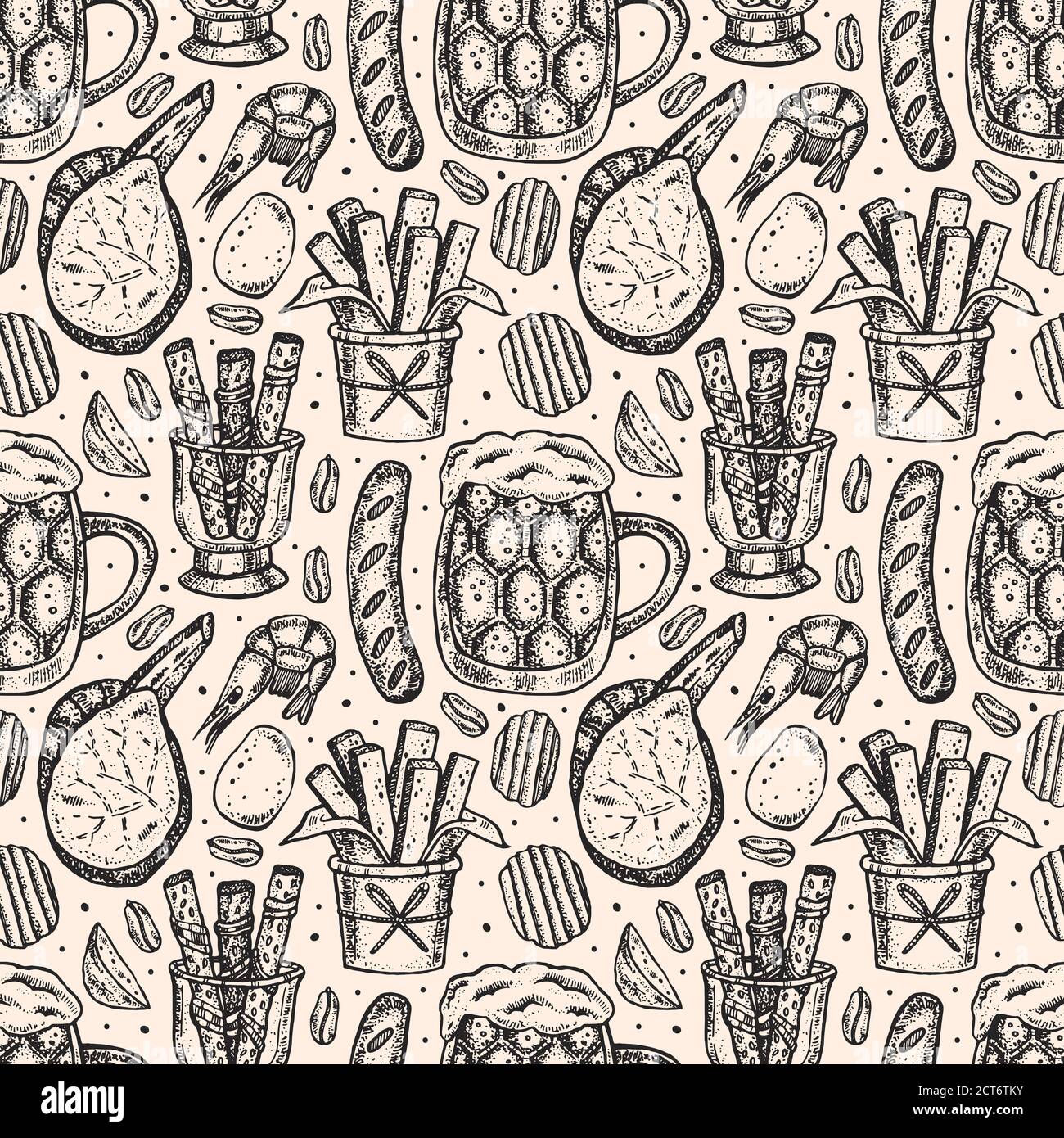 Beer and peanuts Stock Vector Images - Alamy