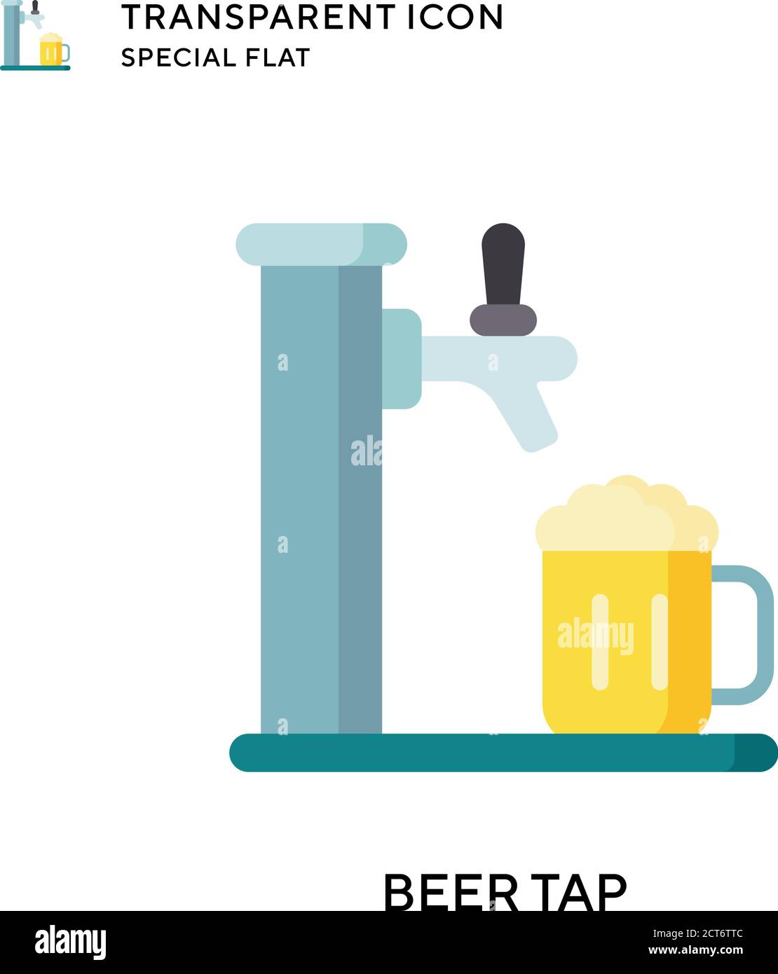 Beer pump illustration Stock Vector Images - Alamy