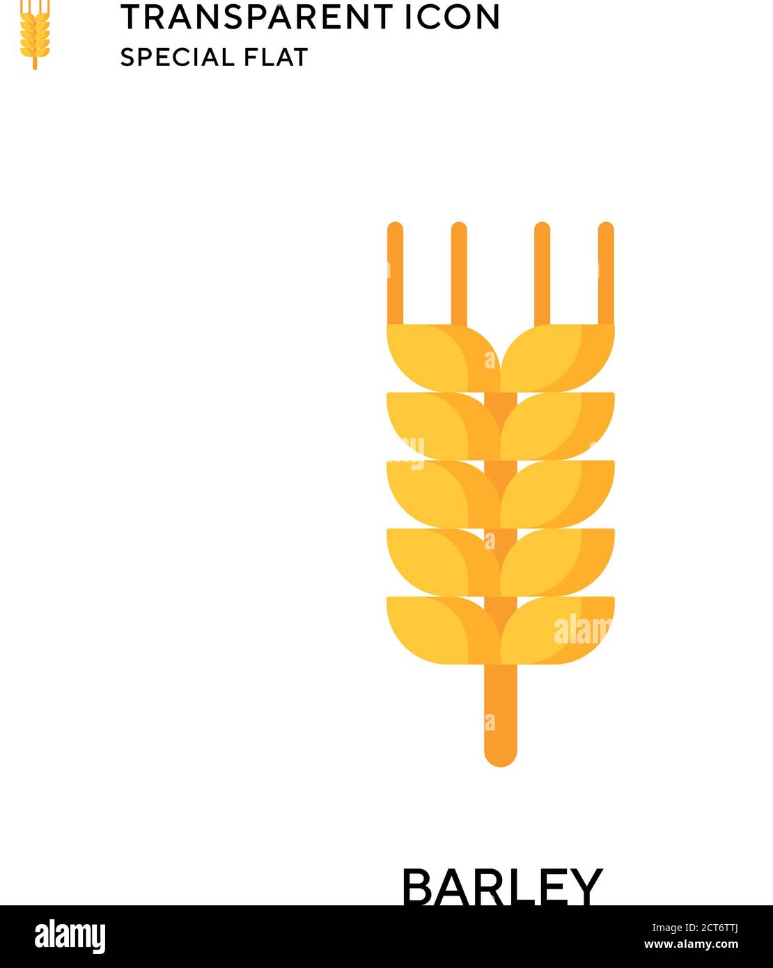 Barley vector icon. Flat style illustration. EPS 10 vector Stock Vector ...