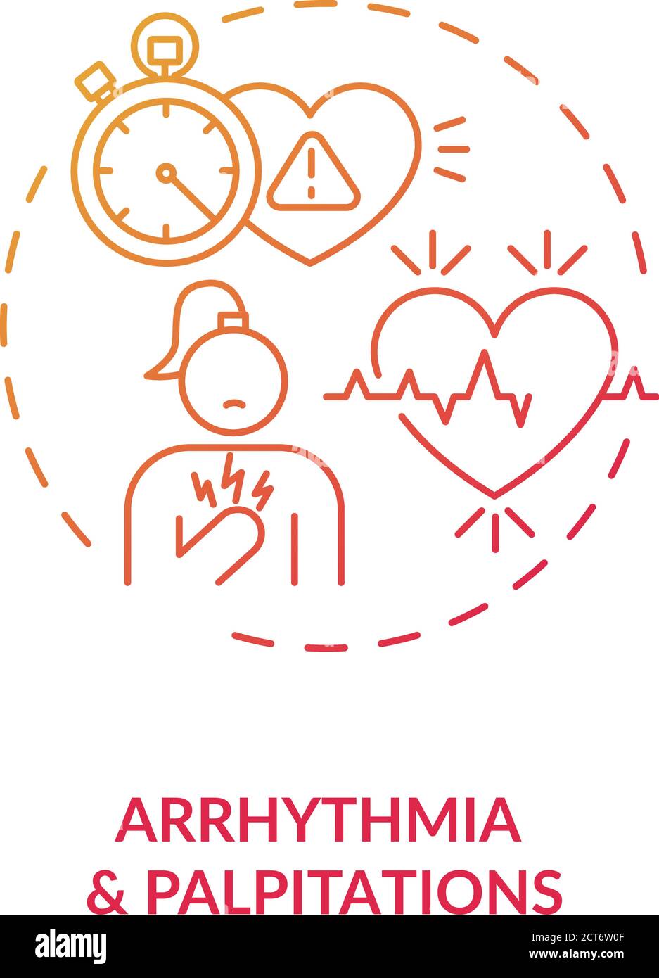 Arrhythmia and palpitations concept icon Stock Vector Image & Art - Alamy