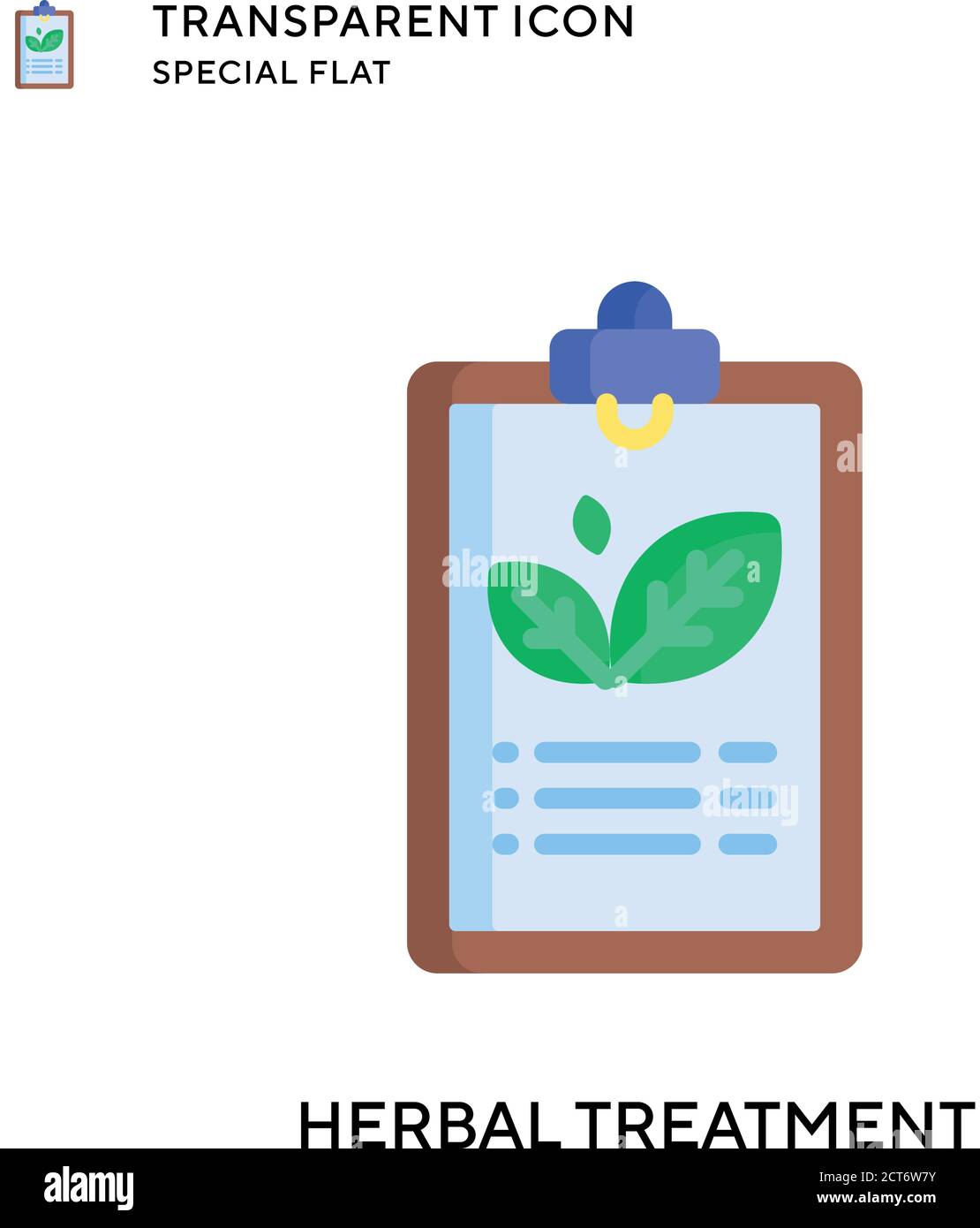 Herbal treatment vector icon. Flat style illustration. EPS 10 vector ...