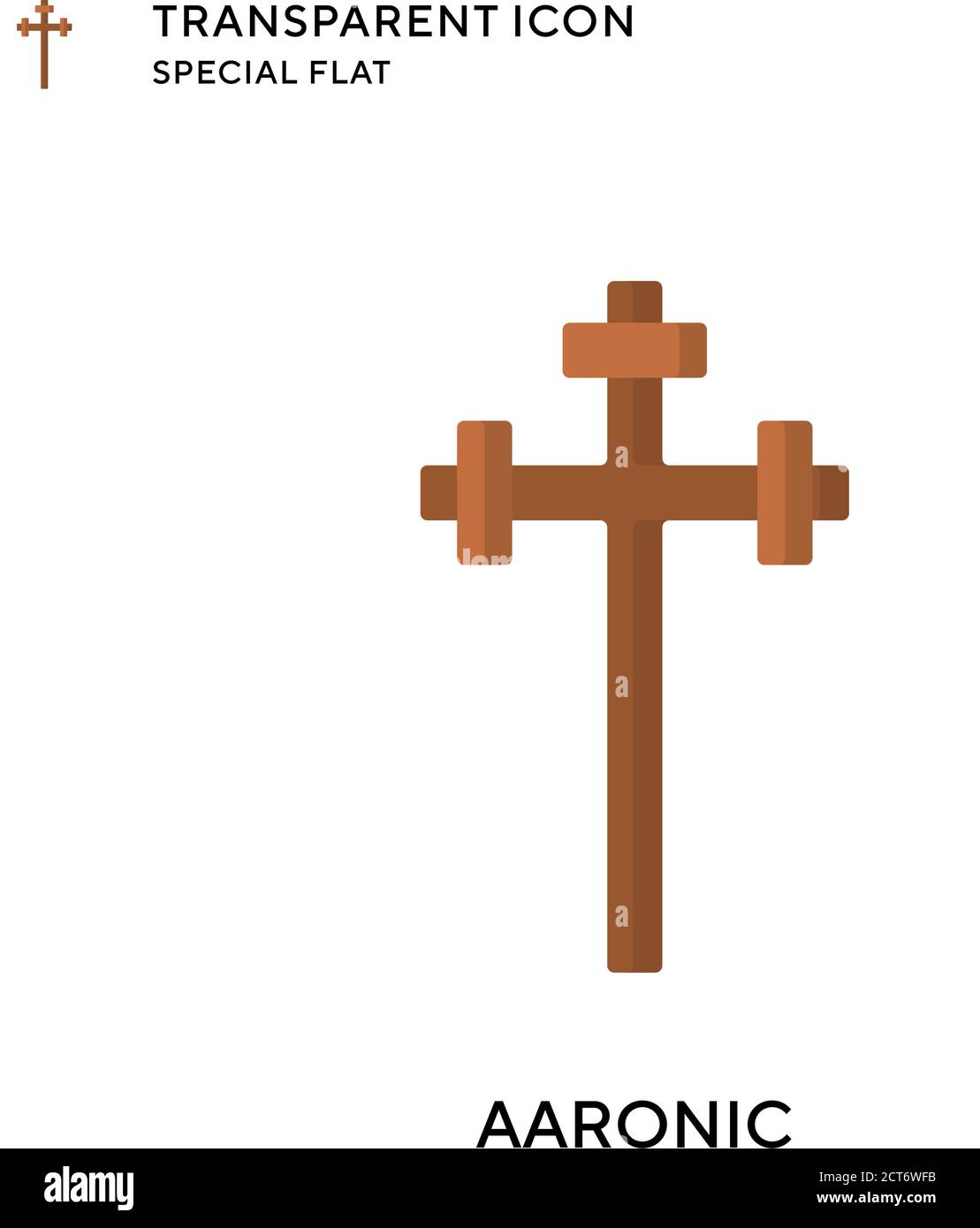 Aaronic vector icon. Flat style illustration. EPS 10 vector Stock ...