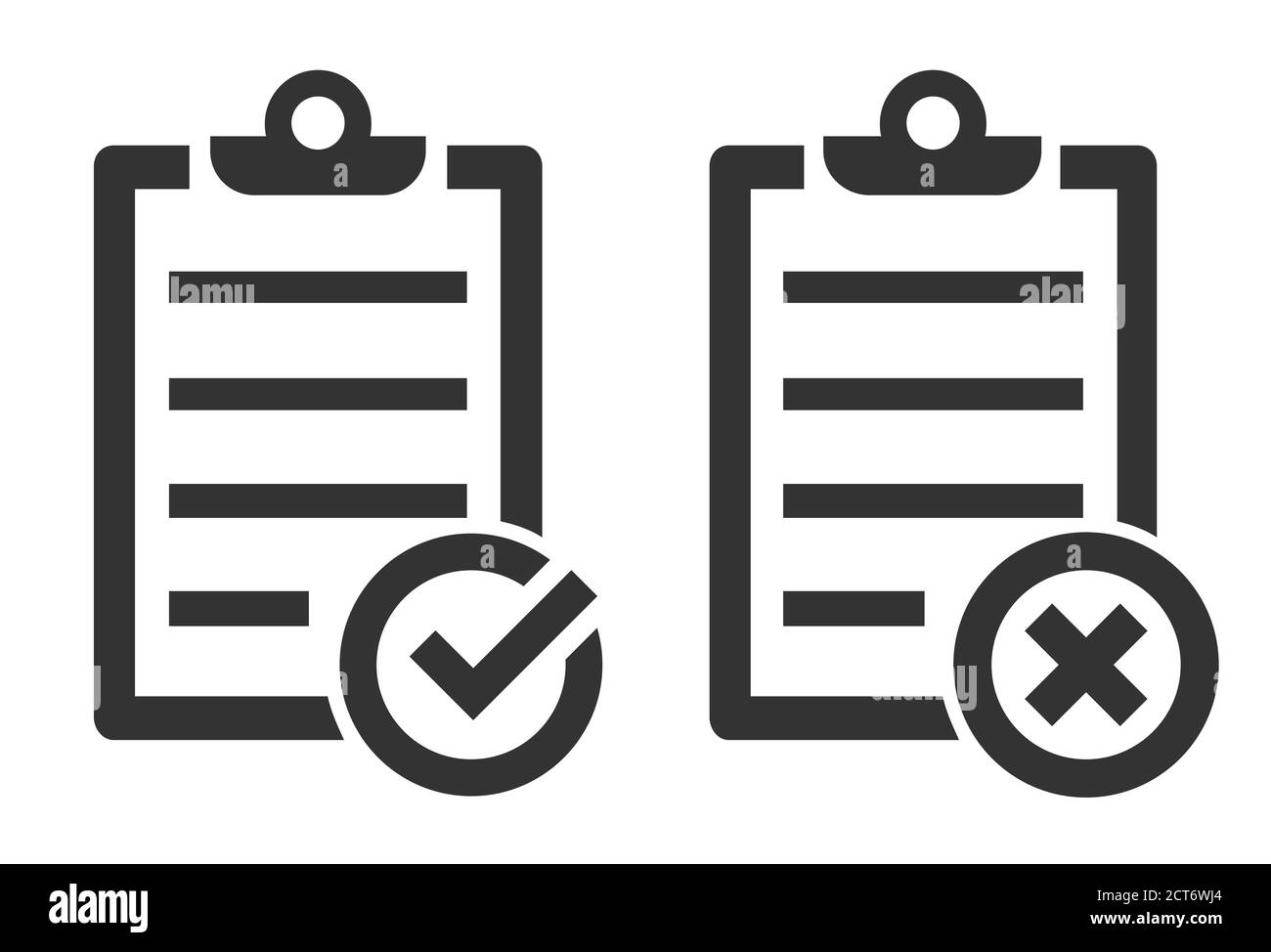 Checklist icon Black and White Stock Photos & Images - Alamy