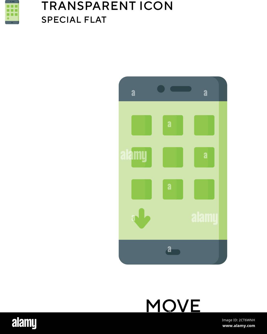 Move vector icon. Flat style illustration. EPS 10 vector Stock Vector ...