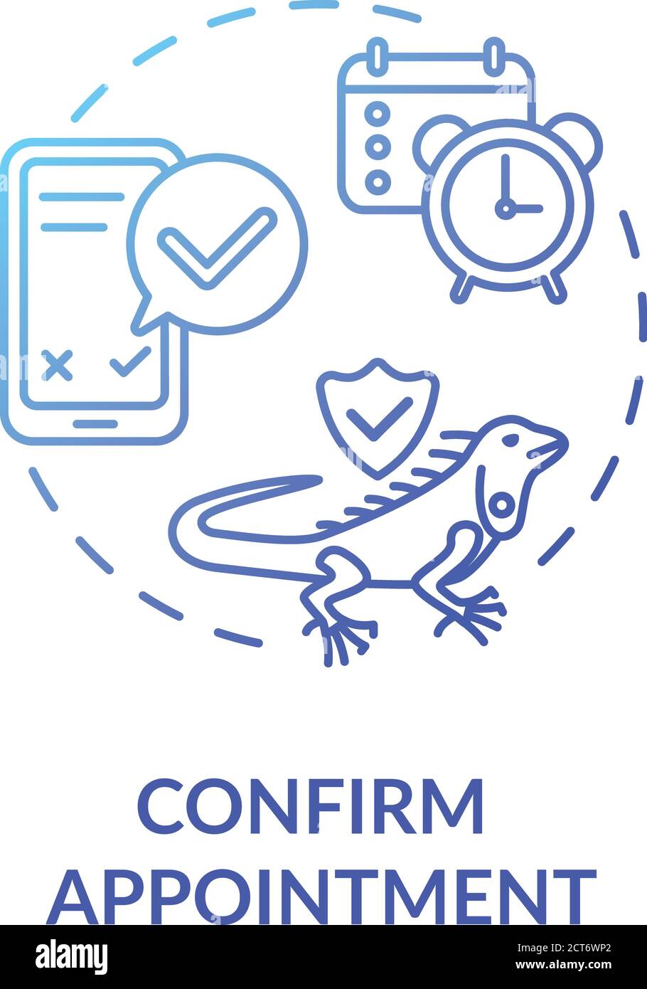 Confirm appointment concept icon Stock Vector Image & Art - Alamy