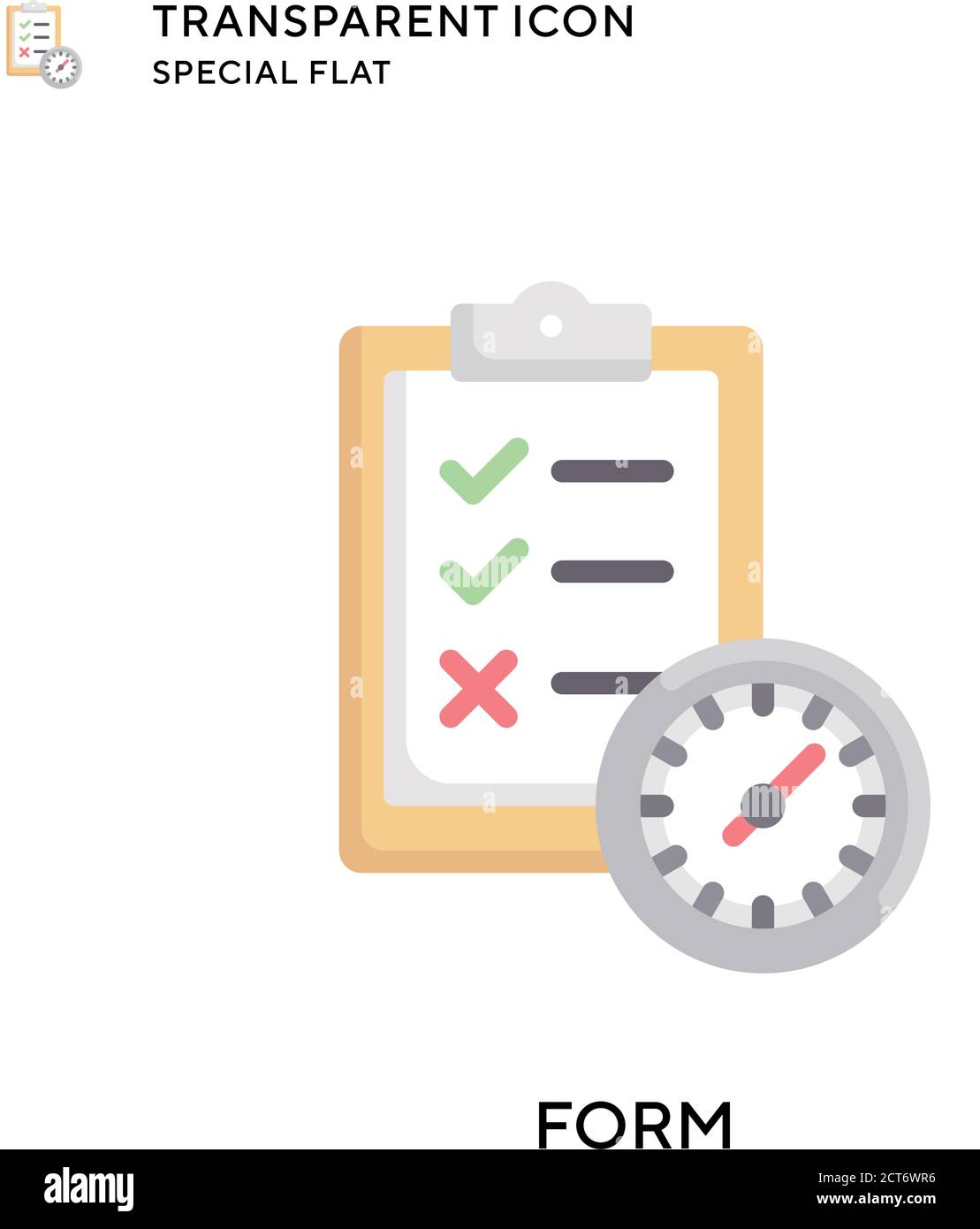 Form vector icon. Flat style illustration. EPS 10 vector Stock Vector ...