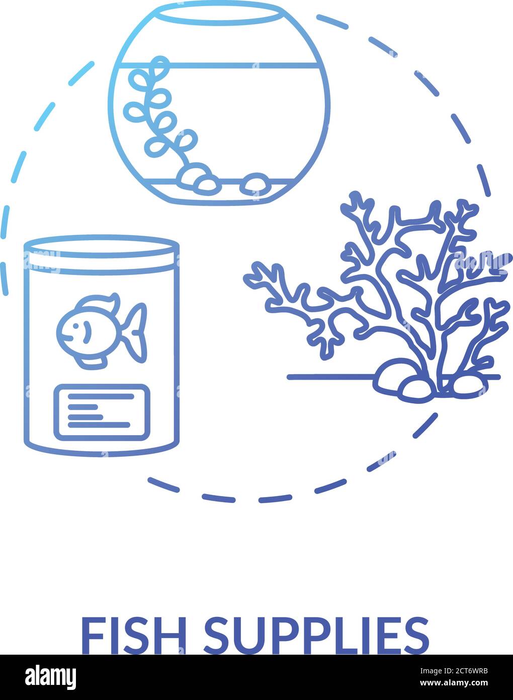 Fish supplies concept icon Stock Vector Image & Art - Alamy