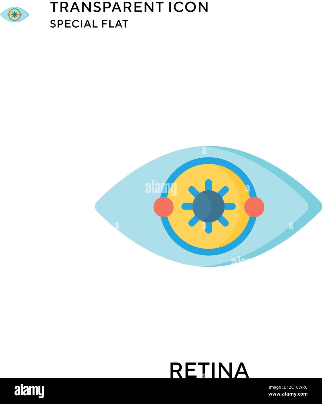 Retina vector icon. Flat style illustration. EPS 10 vector Stock Vector ...
