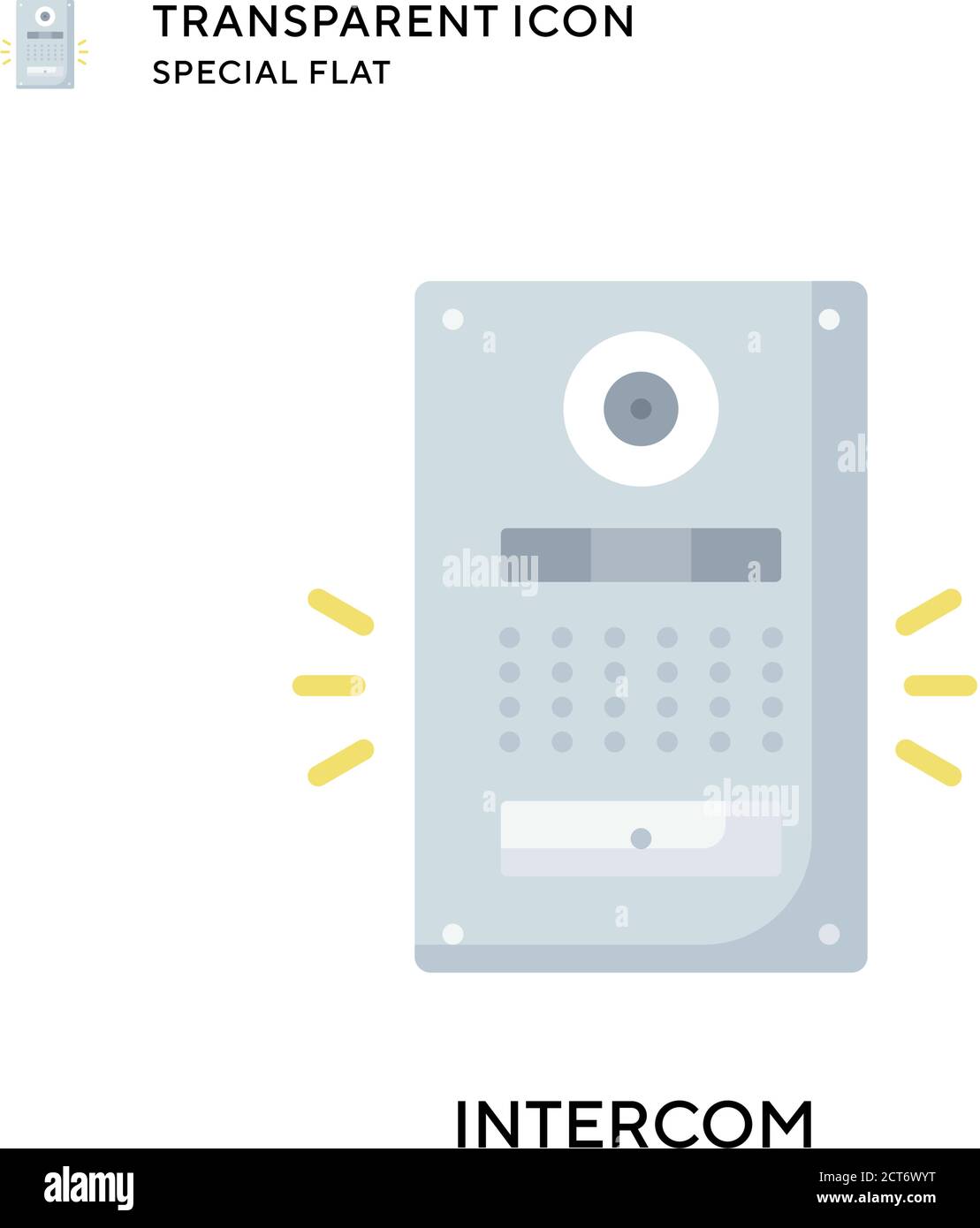 Video intercom indoor panel Stock Vector Images - Alamy