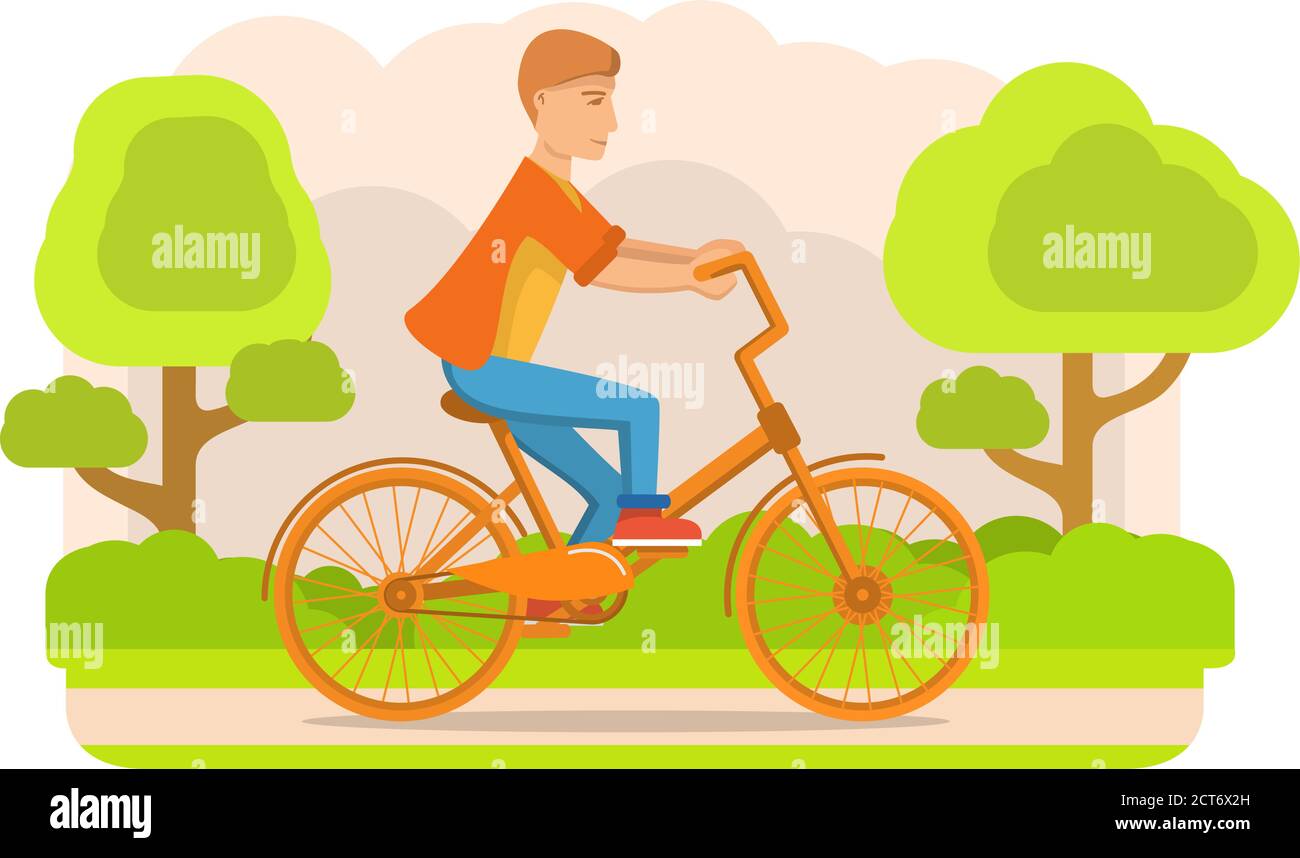 Cartoon cyclist hi-res stock photography and images - Alamy