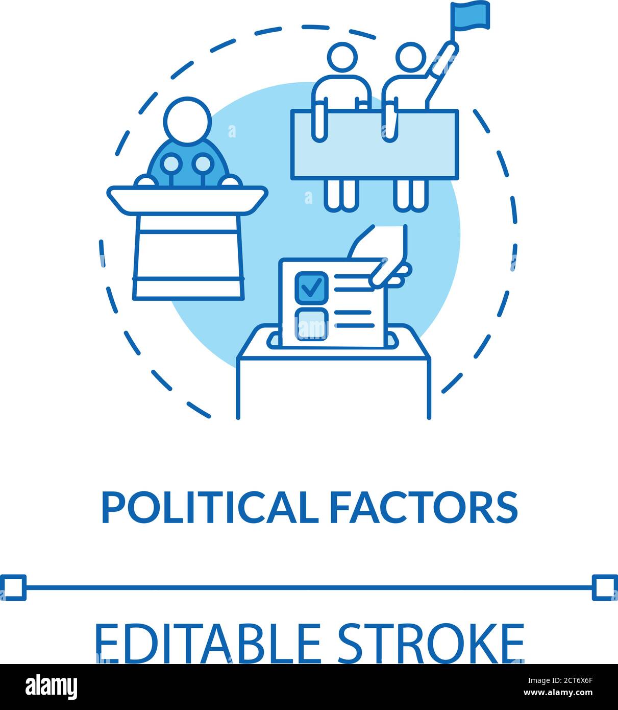 Political factors concept icon Stock Vector Image & Art - Alamy