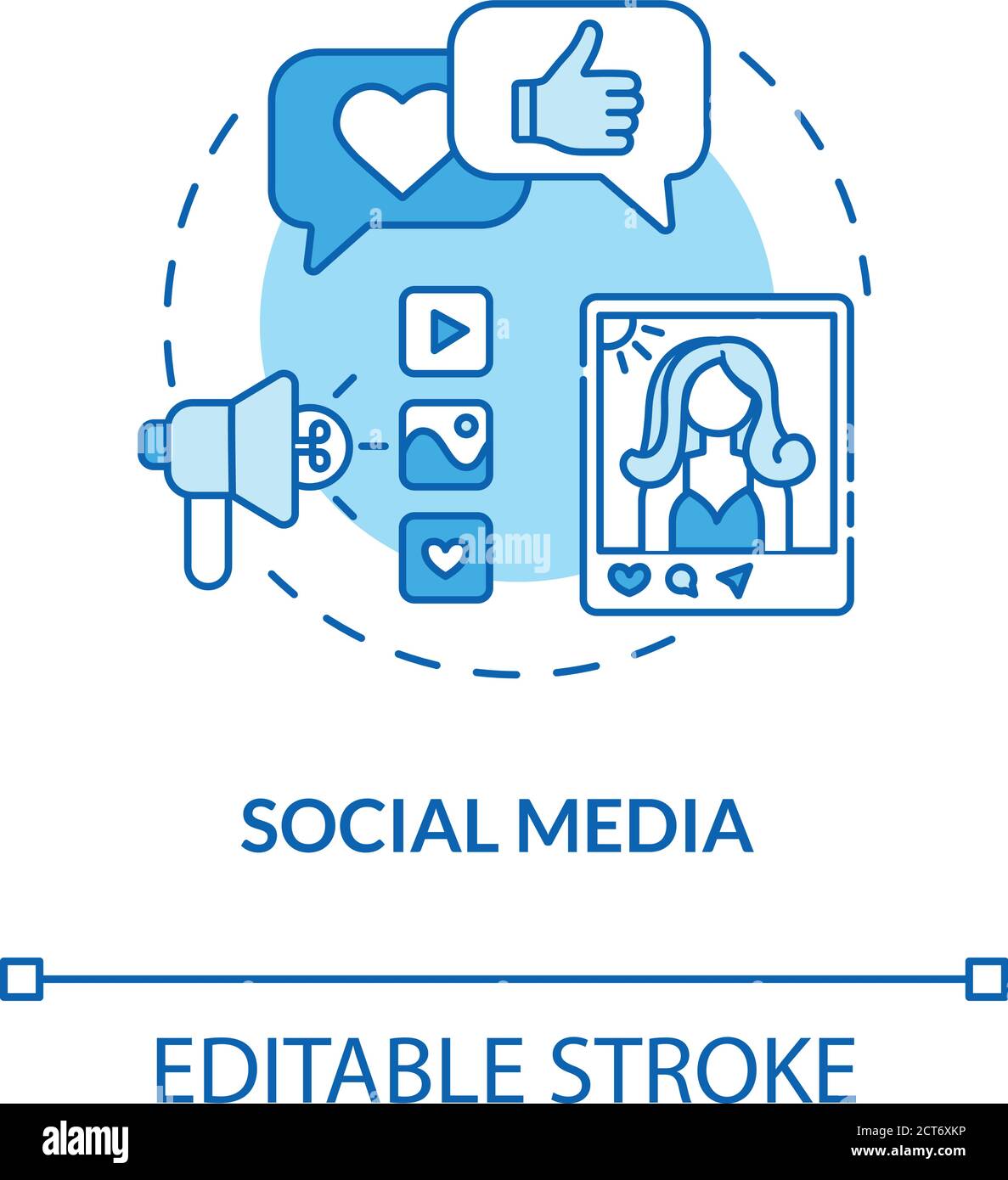 Social media concept icon Stock Vector Image & Art - Alamy