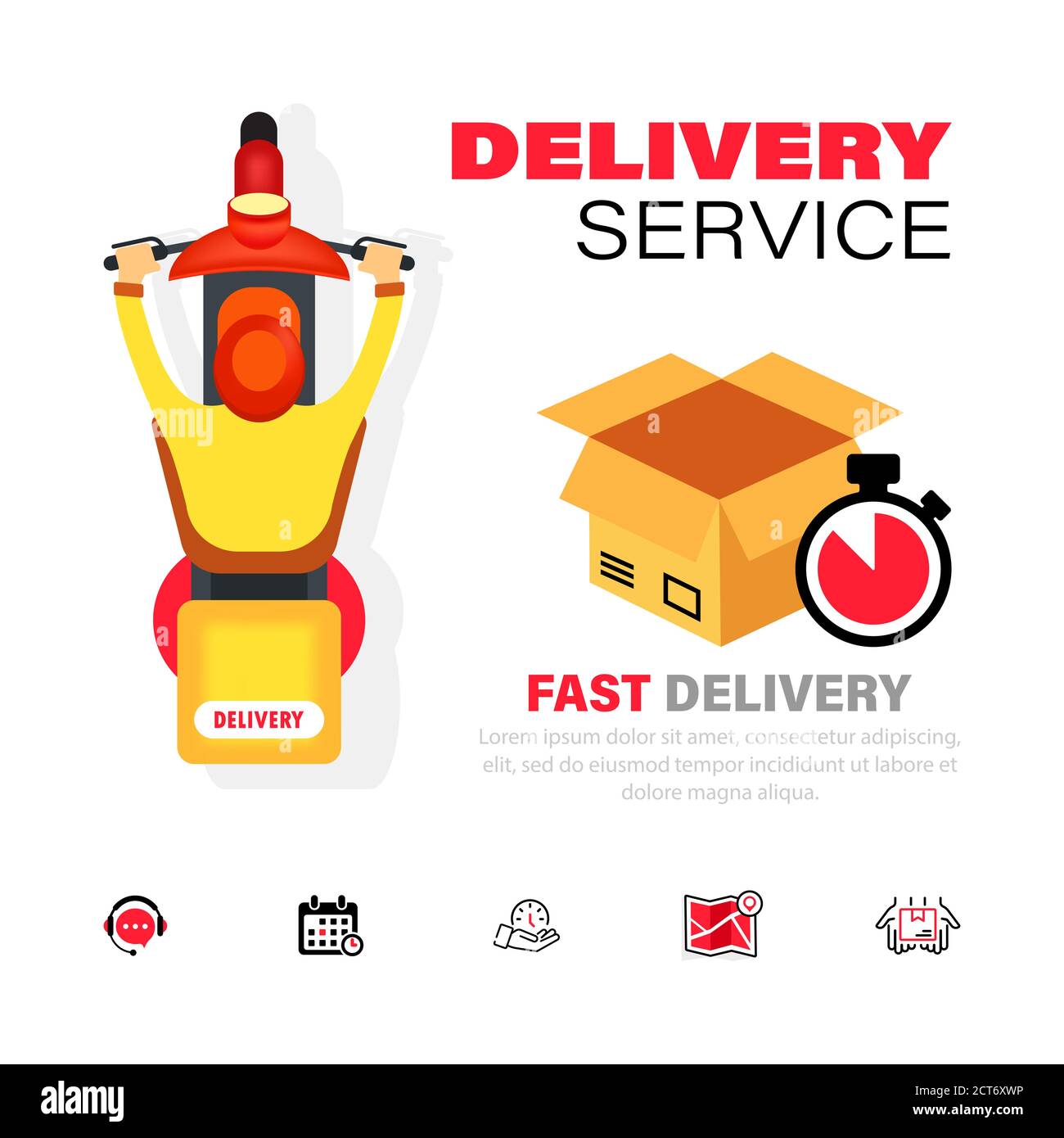 Delivery service icon. Express, fast transportation. Vector on isolated ...