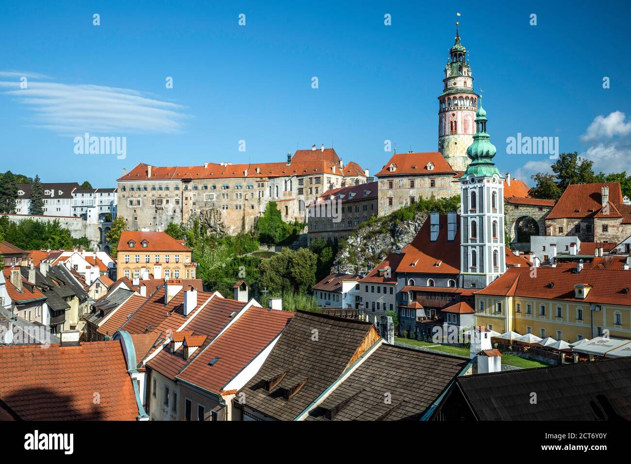 Cesky krumlov castle tower hi-res stock photography and images - Alamy