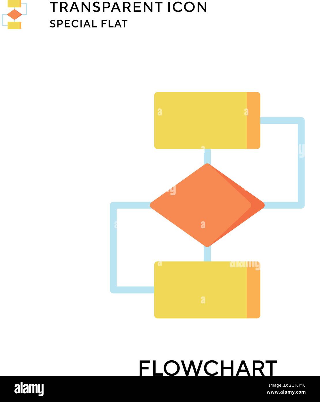 Flowchart vector icon. Flat style illustration. EPS 10 vector Stock ...