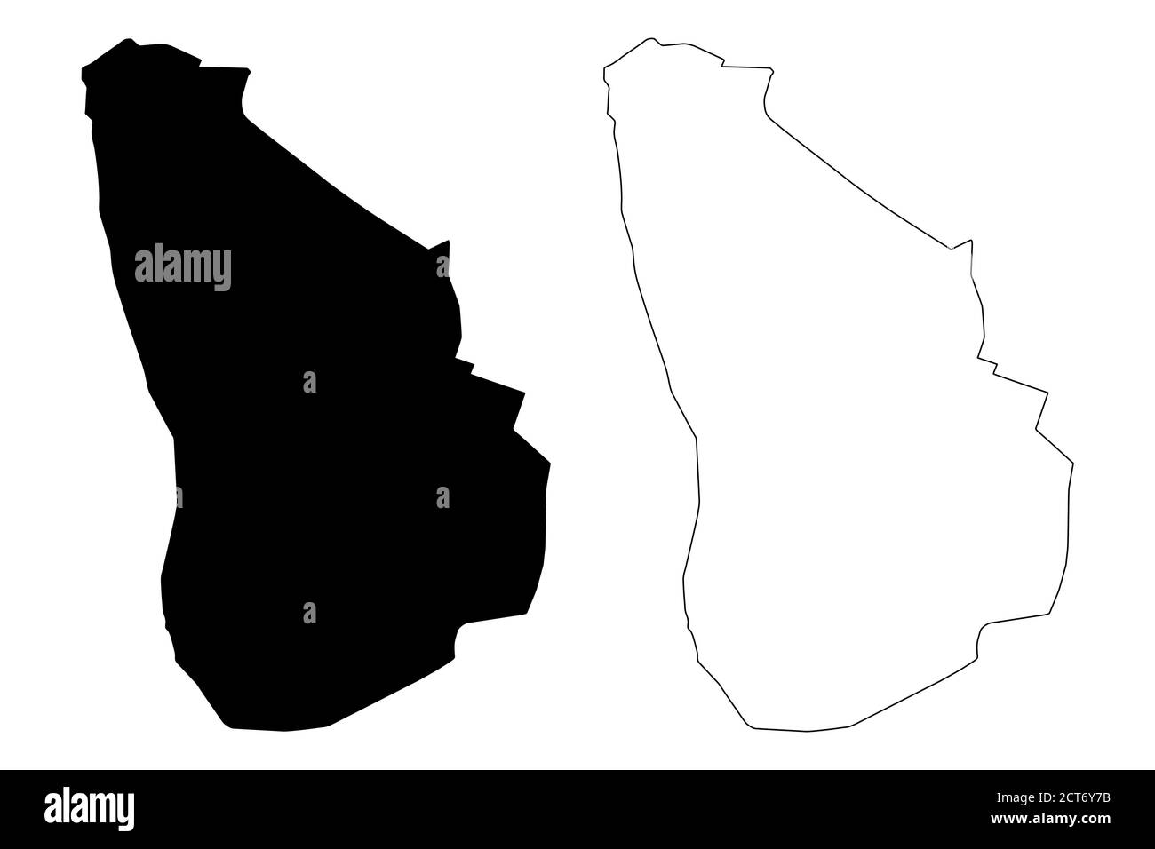 Eldoret City (Republic of Kenya, Uasin Gishu County) map vector ...