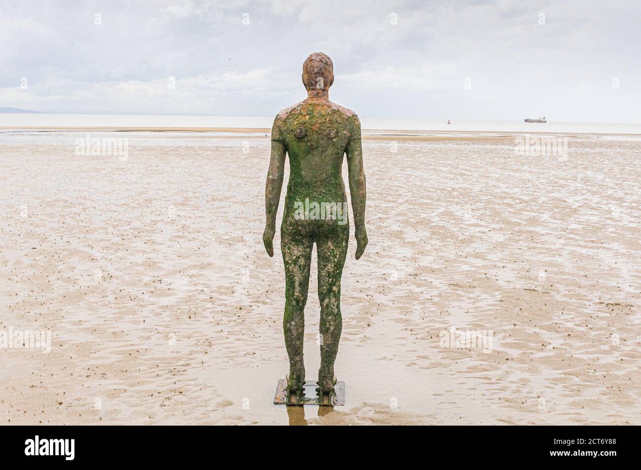 Antony Gormley's Another Place at Crosby Beach, Merseyside, Liverpool ...
